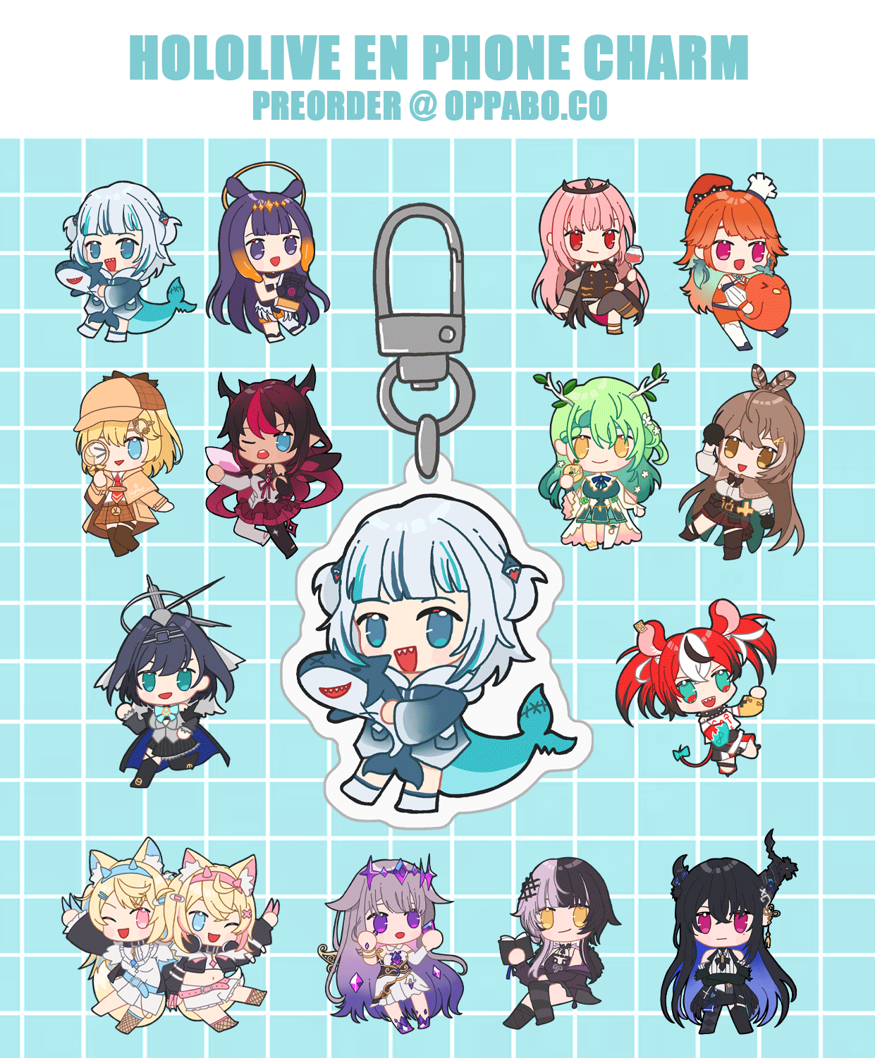 [PREORDER] Hololive EN Phone Charms – OppaboCo